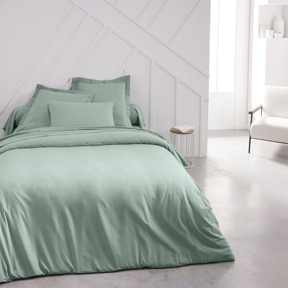 Copripiumino liscio 100% cotone, qualità 144 fili. Turchese 240x220cm ...