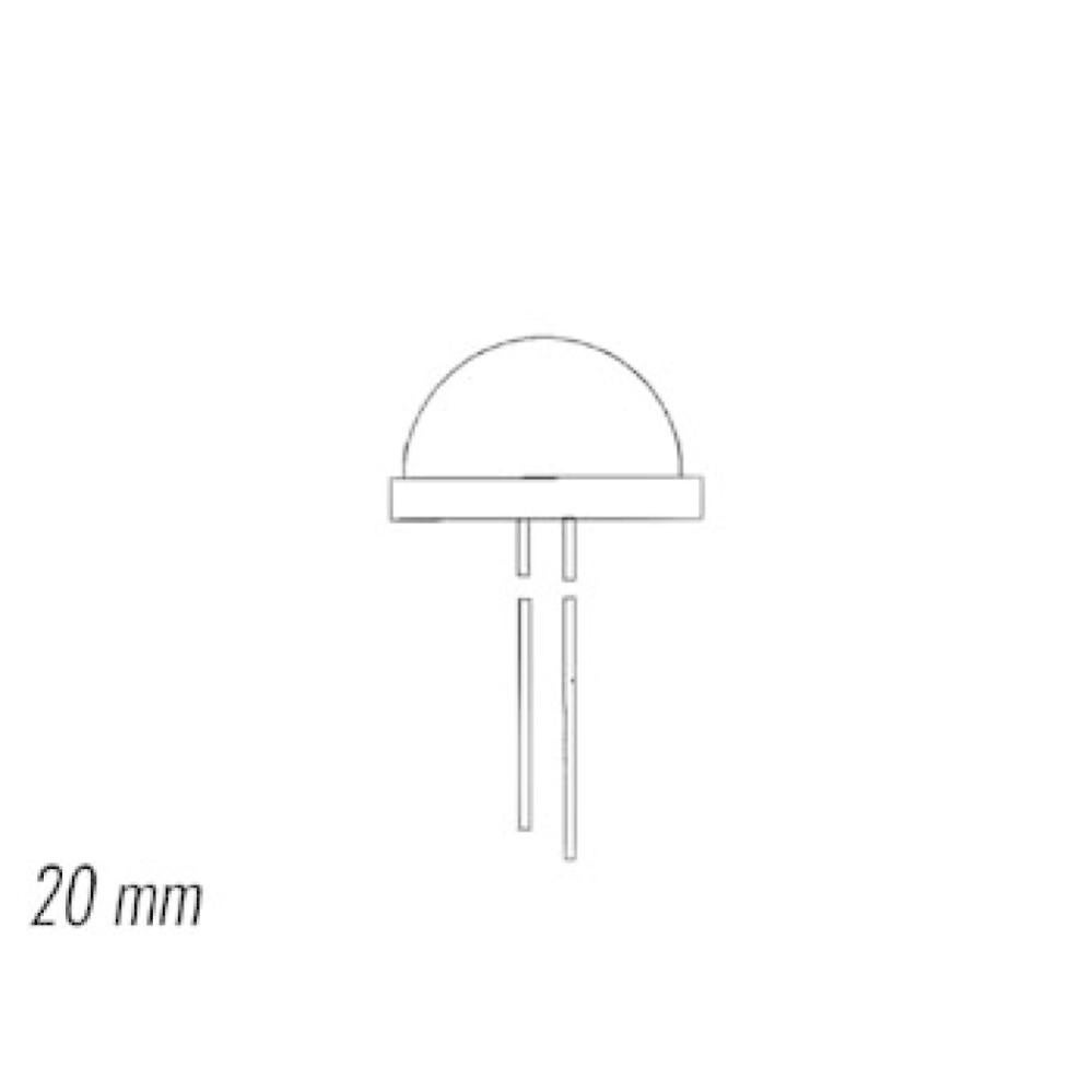 LED GEANTE ROUGE DIFFUSANTE 20mm | Leroy Merlin