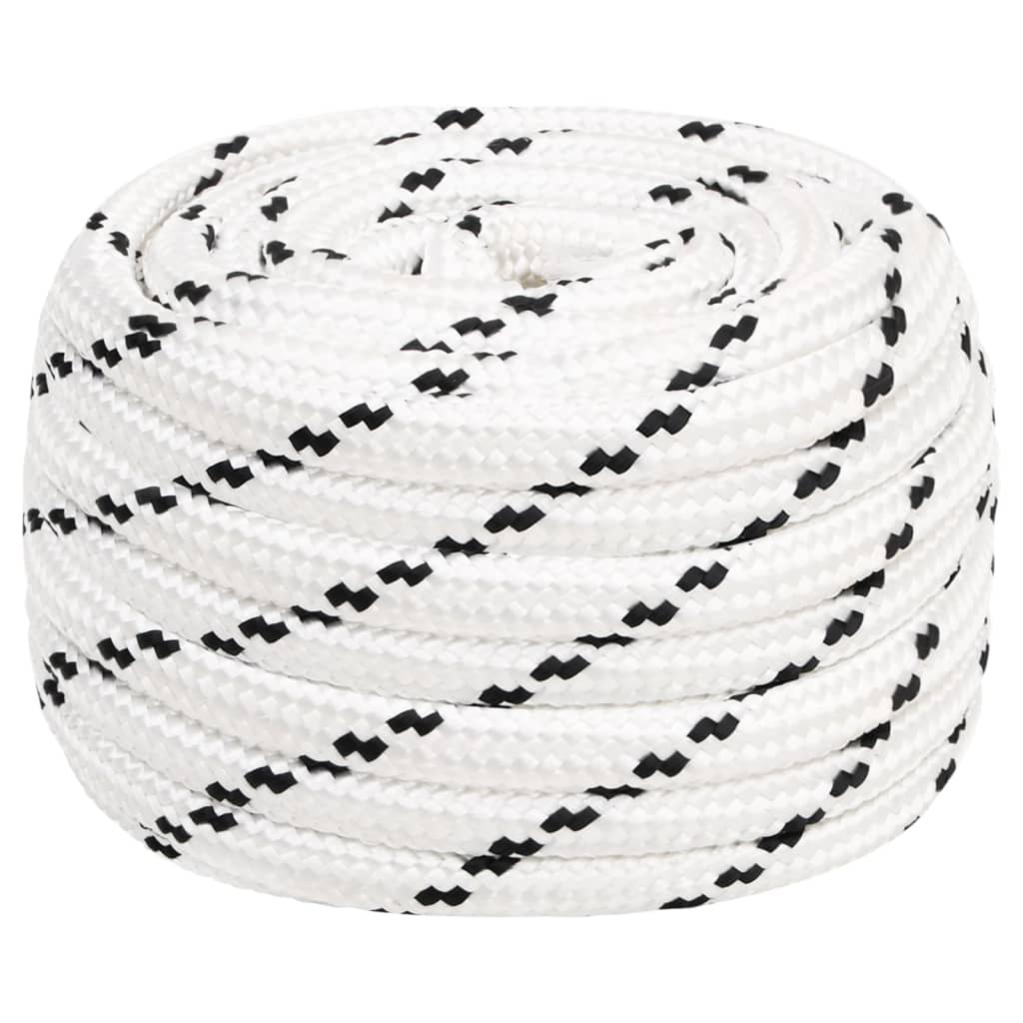 Maison Exclusive - Corde de bateau tressé Blanc 20 mmx100 m Polyester ...