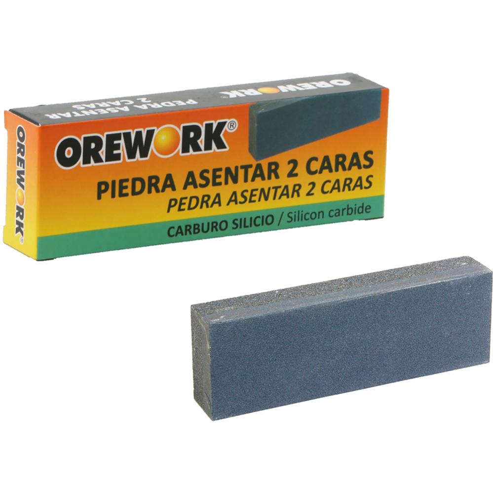 PIEDRA ASENTAR OREWORK 2 caras 150mm Carburo Silicio | Leroy Merlin