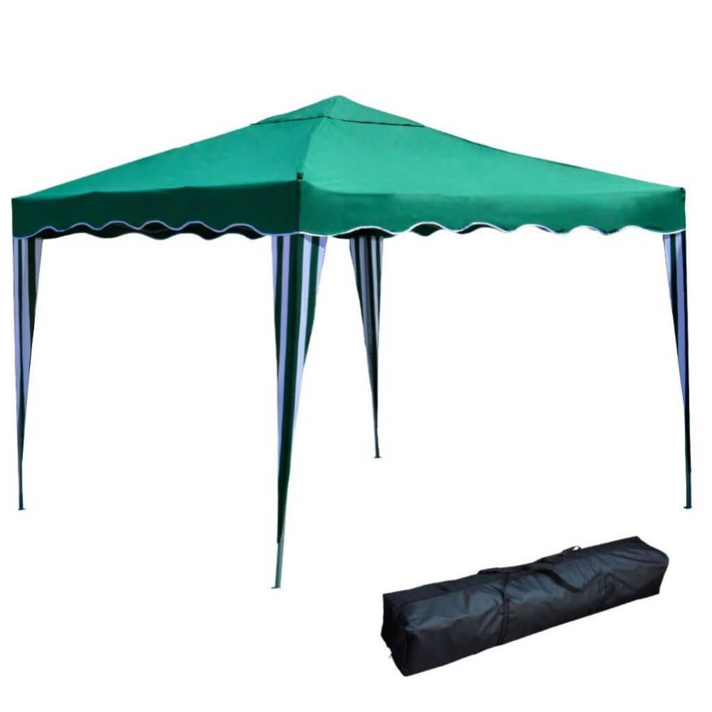Gazebo pieghevole verde in acciaio e poliestere 3x3 mt Amber | Leroy Merlin