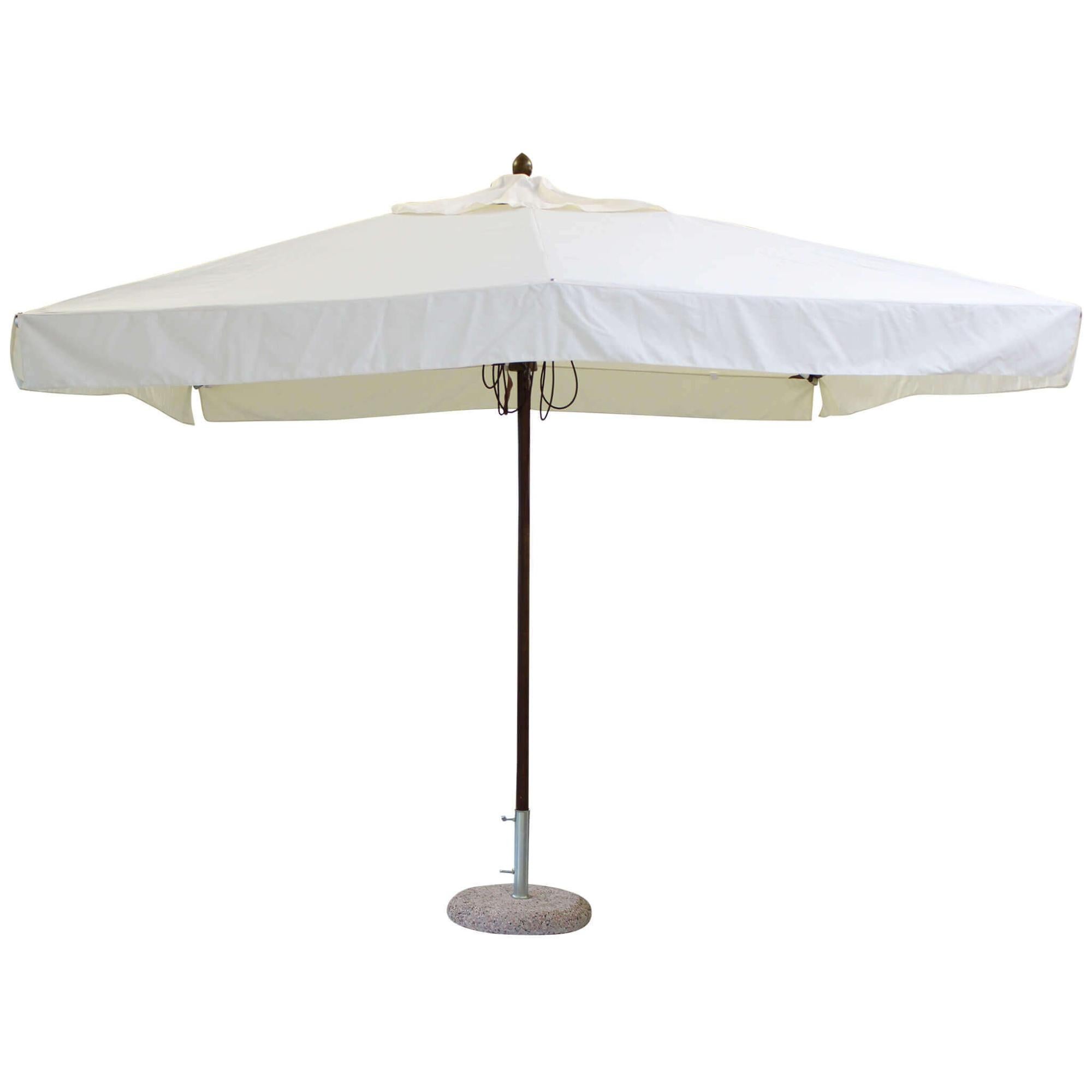 Ombrellone da giardino 3x4 mt con palo centrale in legno Vellem | Leroy ...