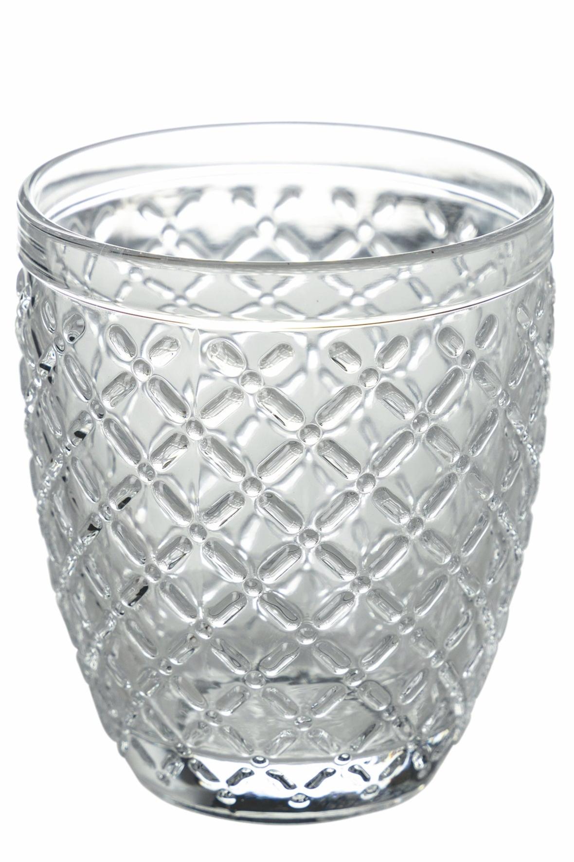 Bicchieri acqua in vetro trasparente set 6 bicchieri 350 ml Castle ...