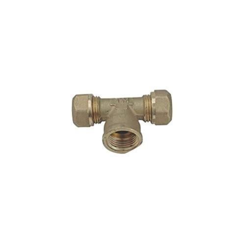 RACCORDO A TEE T PER TUBO RAME FEMMINA 16X1/2X16 16 | Leroy Merlin