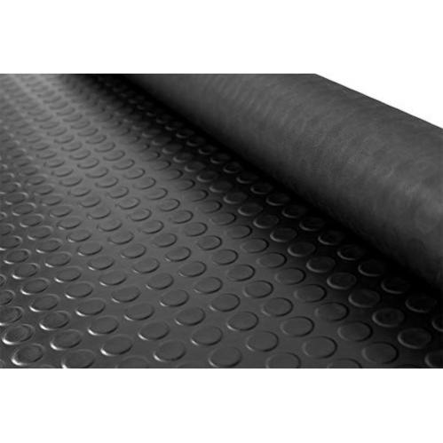 LASTRA GOMMA PAVIMENTO TELA NERA BOLLE ROTOLO BULLONATO RIVESTIMENTO ...