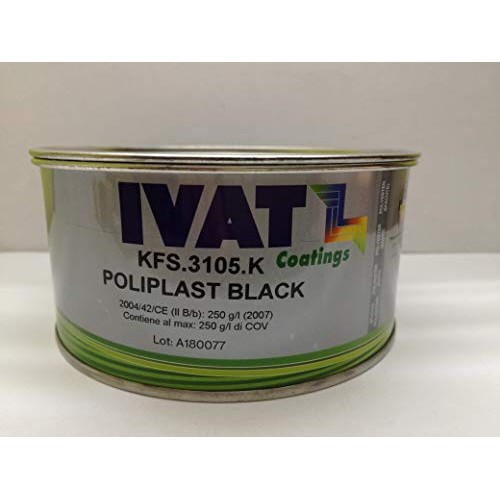 IVAT KFS.3105.E Stucco BICOMPONENTE per PLASTICHE DURE POLIPLAST Nero 0 ...