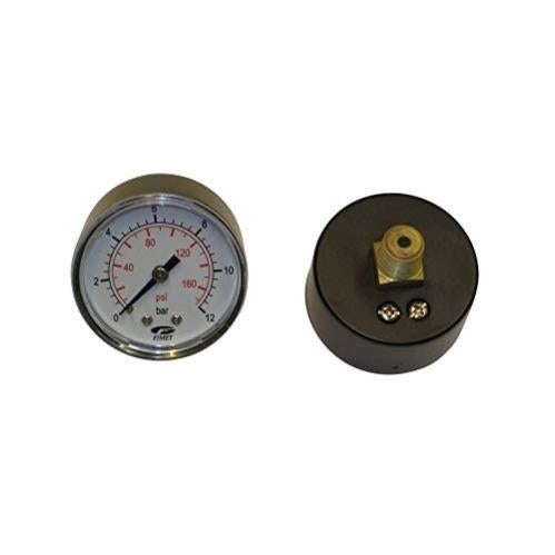 MANOMETRO FIMET diam. 50-12 bar ARIA ATTACCO POSTERIORE 1/4 PER ...