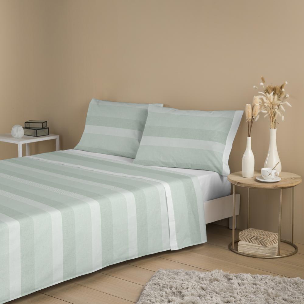Ensemble de draps Brooke Vert lit 135 cm | Leroy Merlin