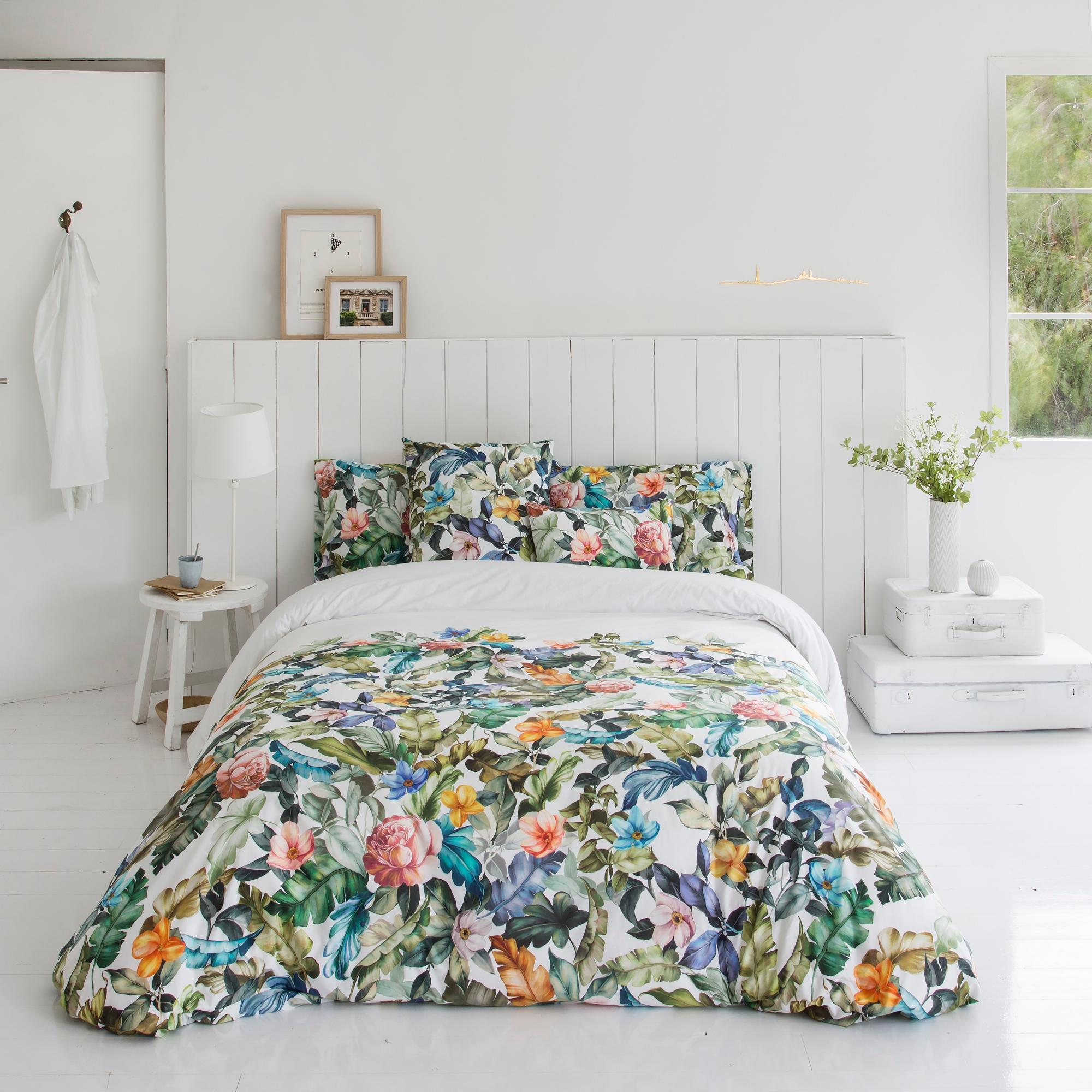 Housse de couette Dhalsim lit 150 cm - 240x220 cm, coton 200 fils ...