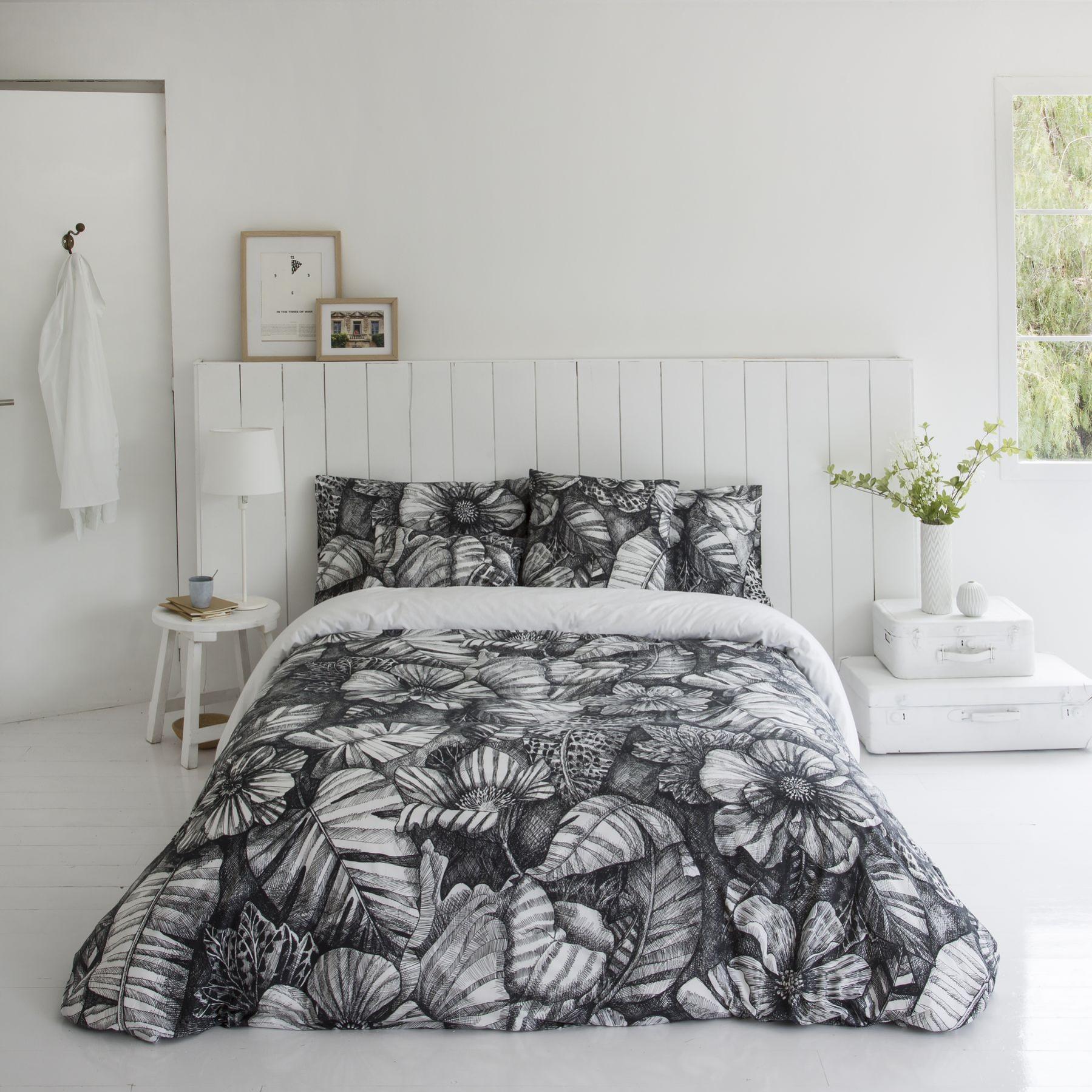 Housse de couette Esbos lit 135 cm - 220x220 cm, coton 200 fils | Leroy ...
