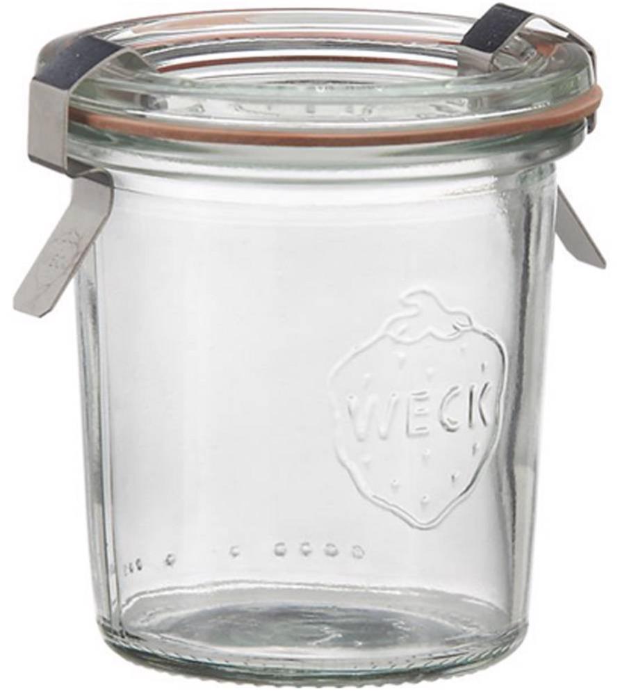 Weck Vasetto ml 140 con Coperchio 6 cm, Completo di Guarnizione e Clips ...