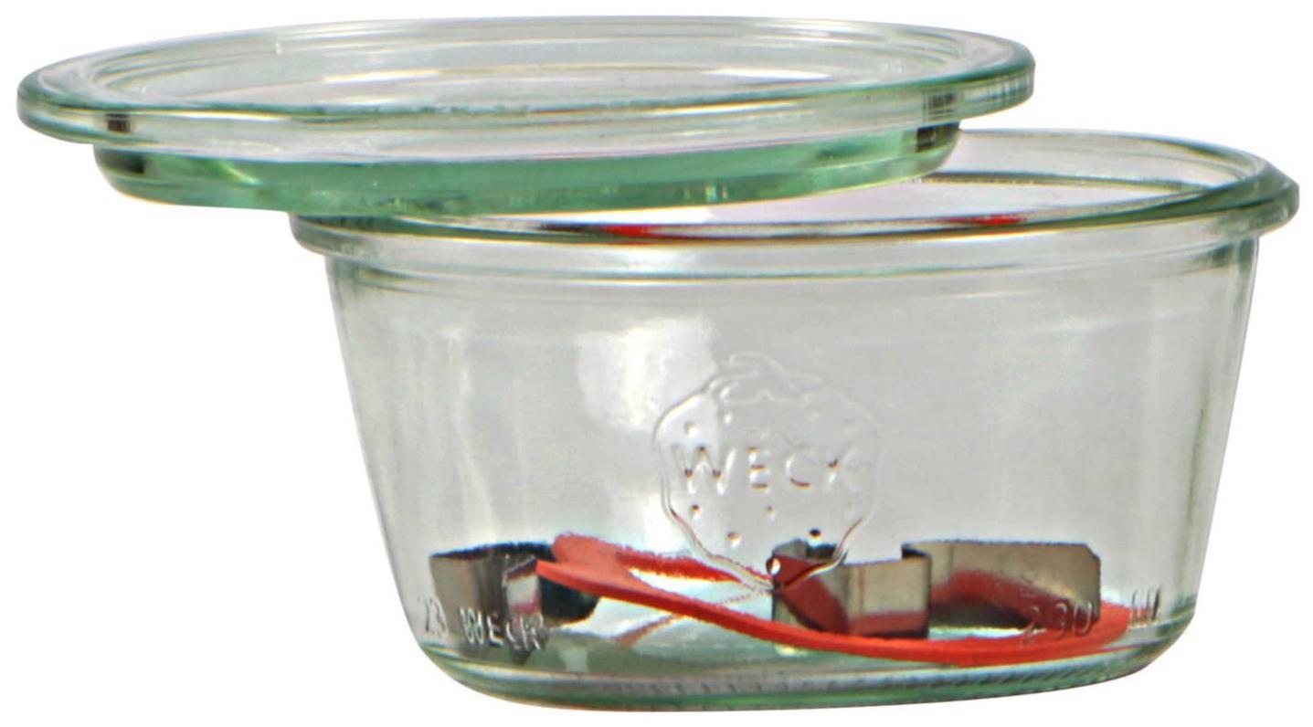 Weck Vasetto ml 290 con Coperchio 10 cm, Completo di Guarnizione e ...