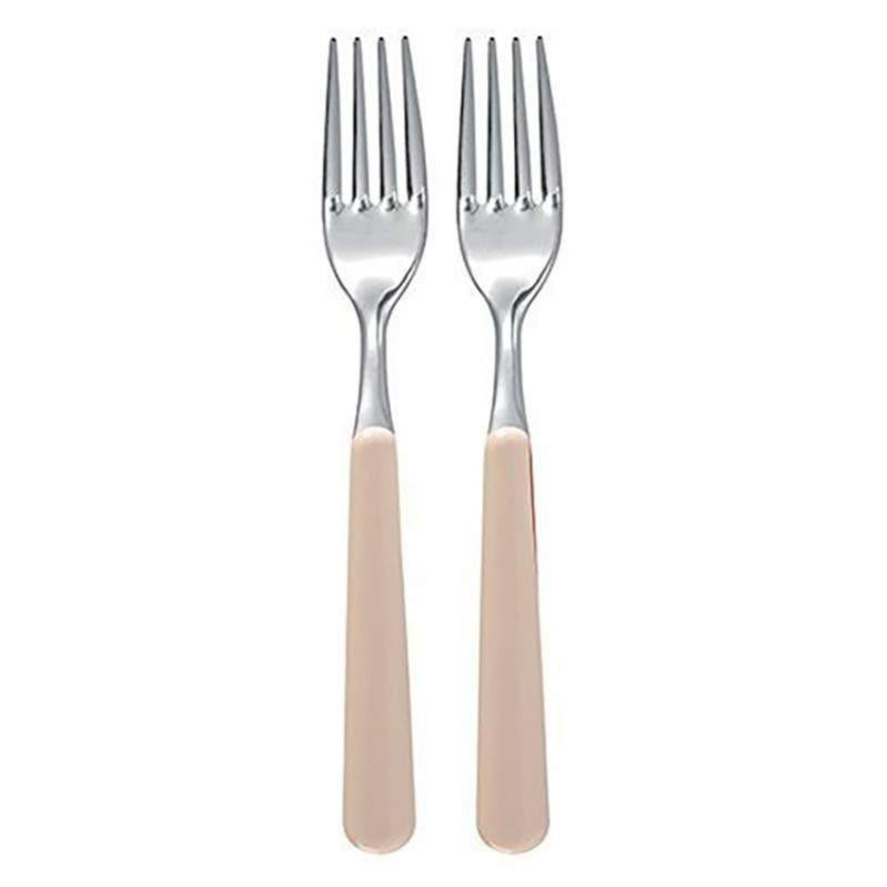 Excelsa, Set 2 forchette tavola crema, in Acciaio Inox Nickel Free ...