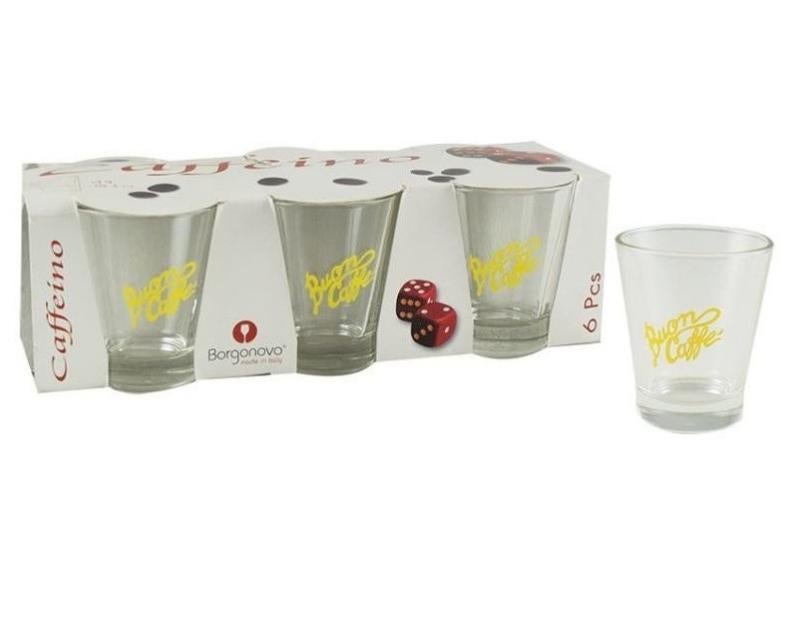 Borgonovo set 6 Bicchieri caffè in vetro, buon caffè | Leroy Merlin
