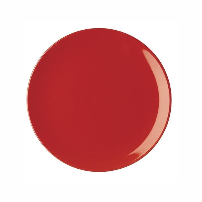 Excelsa, Trendy piatto frutta rosso cm 20 in Ceramica | Leroy Merlin