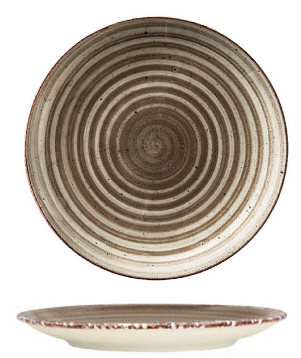 Gural Avanos Terra, set 6 piatto piano cm 27, in fine porcellana ...