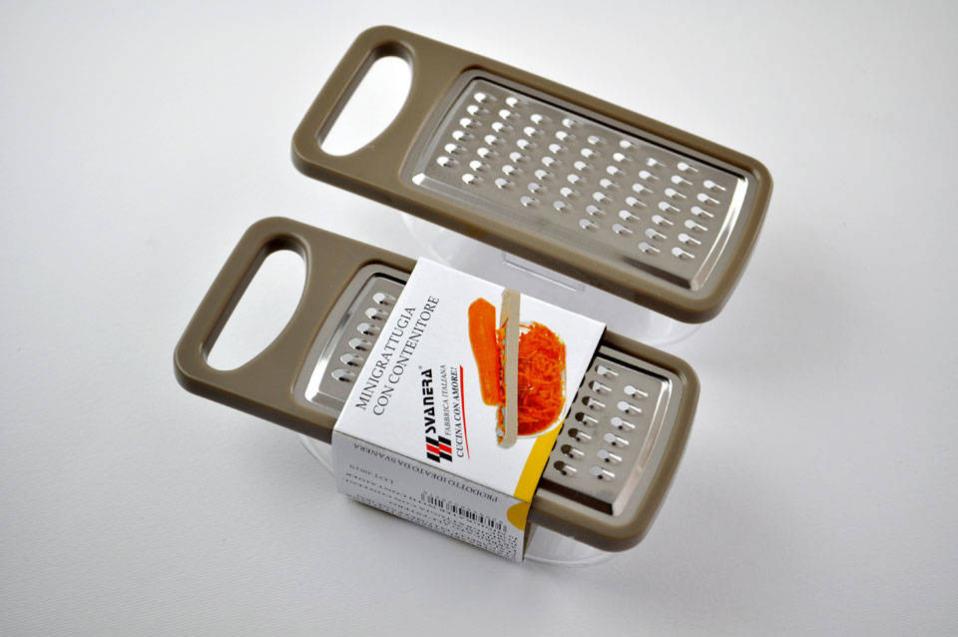 Svanera Mini grattugia con contenitore cm 13x4 acciaio inox | Leroy Merlin