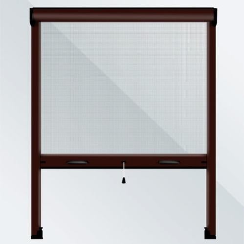 Mosquiteras Enrollables Color Marrón Oscuro RAL8017 87x140 - Cortinadecor | Leroy Merlin