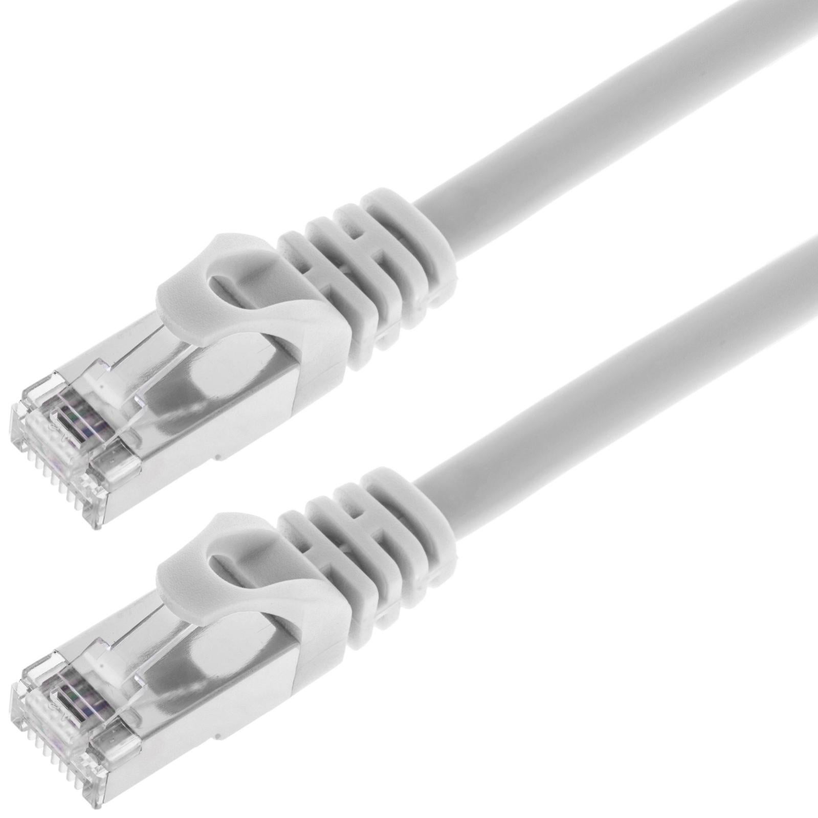 Câble réseau FTP avec connecteur RJ45 Cat.6A Blanc 2 m | Leroy Merlin