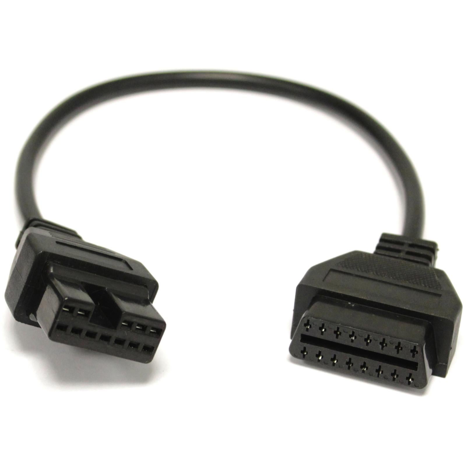 Câble Adaptateur OBD2 12 Broches Compatible avec Hyundai 30cm | Leroy ...