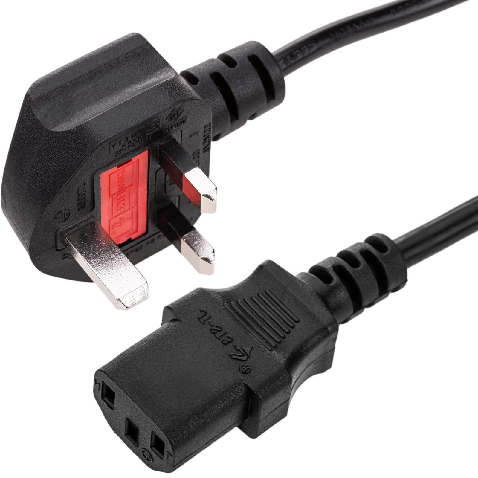 Cavo di alimentazione BS-1363-1 maschio a IEC-60320-C13 femmina 5 metri ...