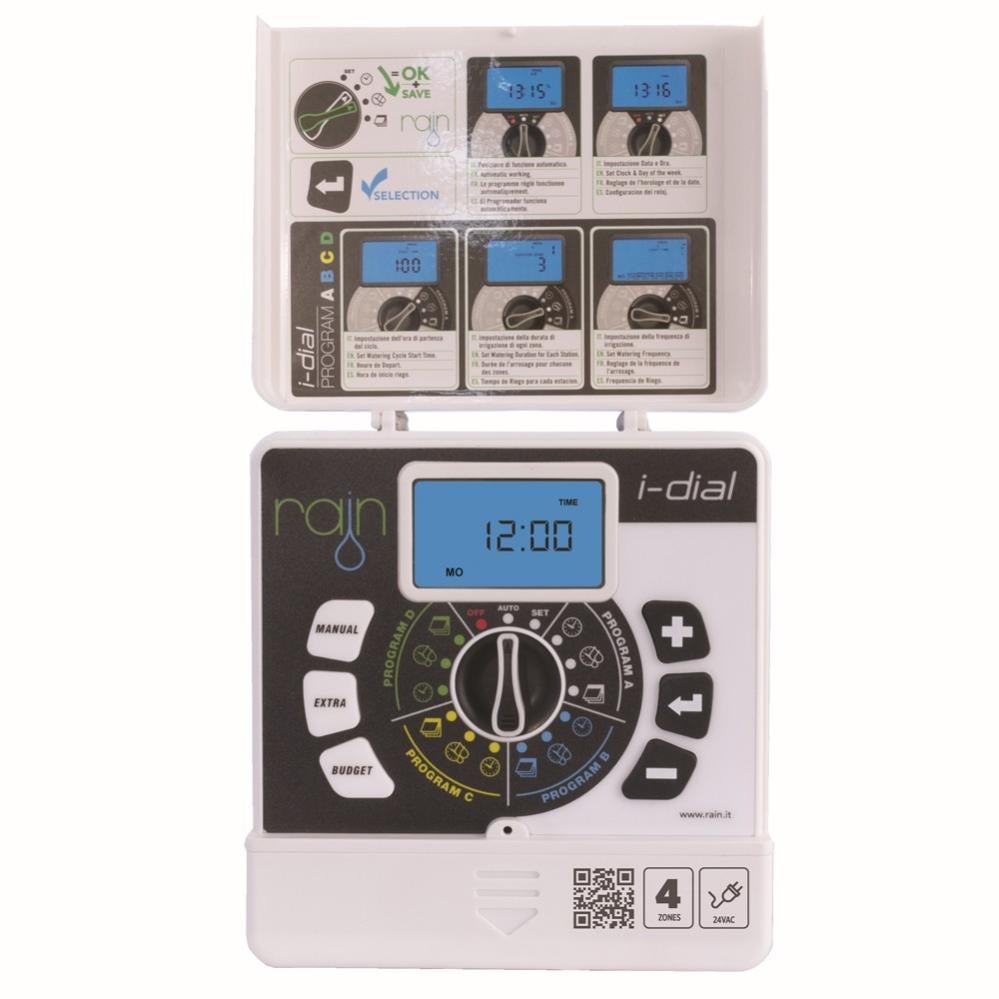Régulateur d'irrigation 24V Rain I-DIAL 4 zones Indoor | Offre exclusive | Leroy Merlin