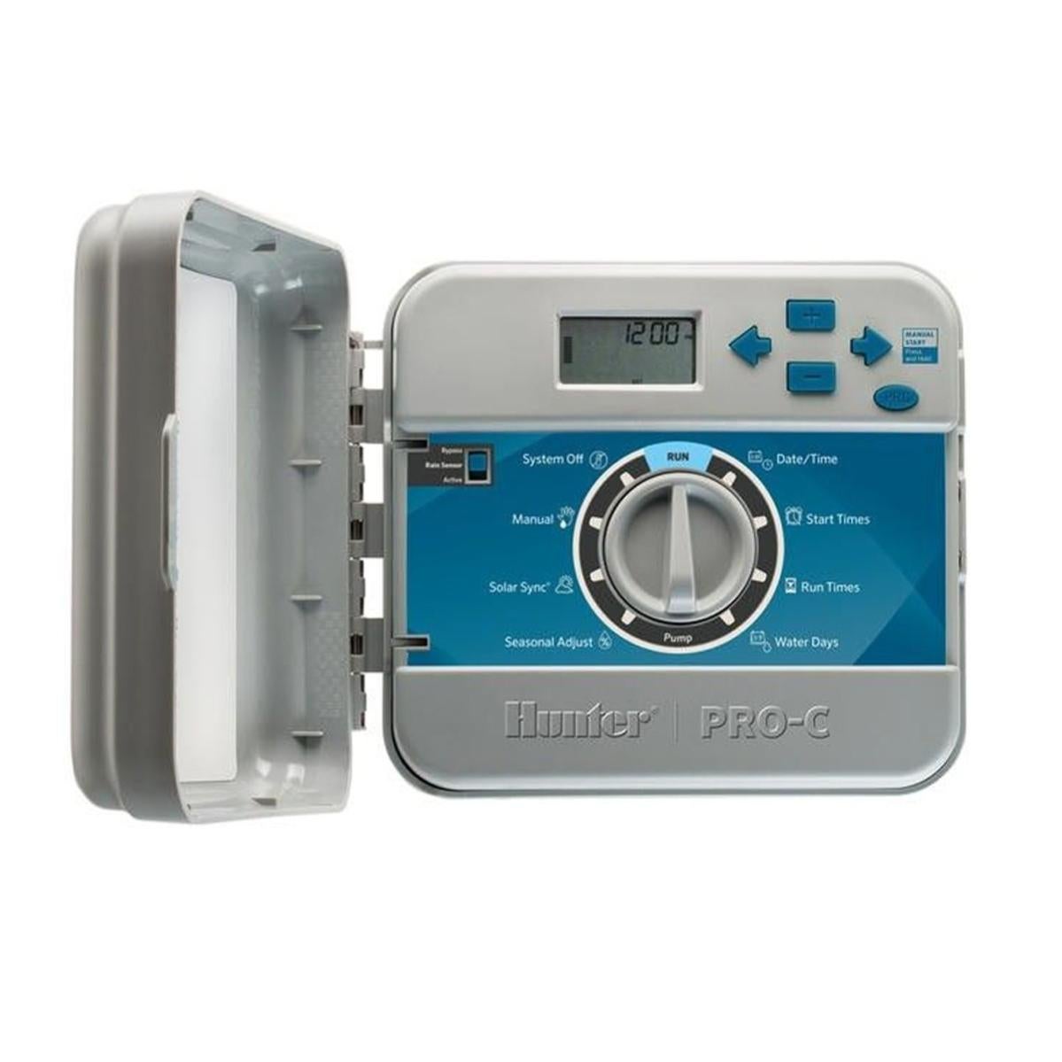 Programador de riego Hunter PRO-C interior 4 estaciones modular ...