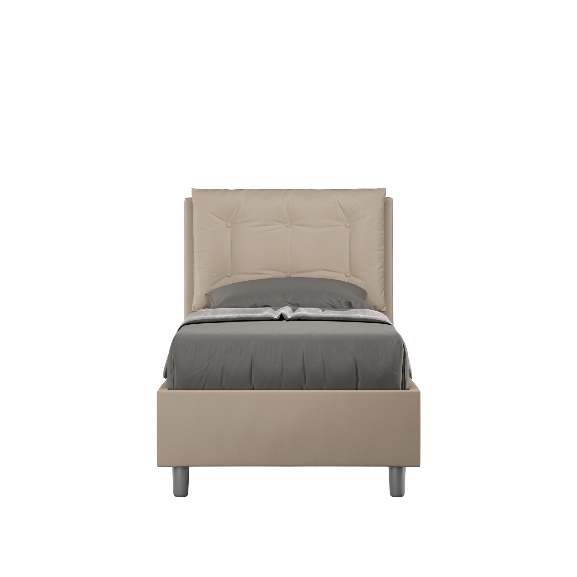 Letto Annalisa 80x200 con rete tortora | Leroy Merlin