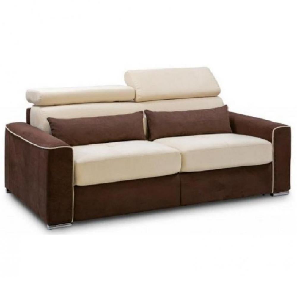 Canapé convertible EXPRESS CANBERRA 160cm matelas 16cm bicolore ...