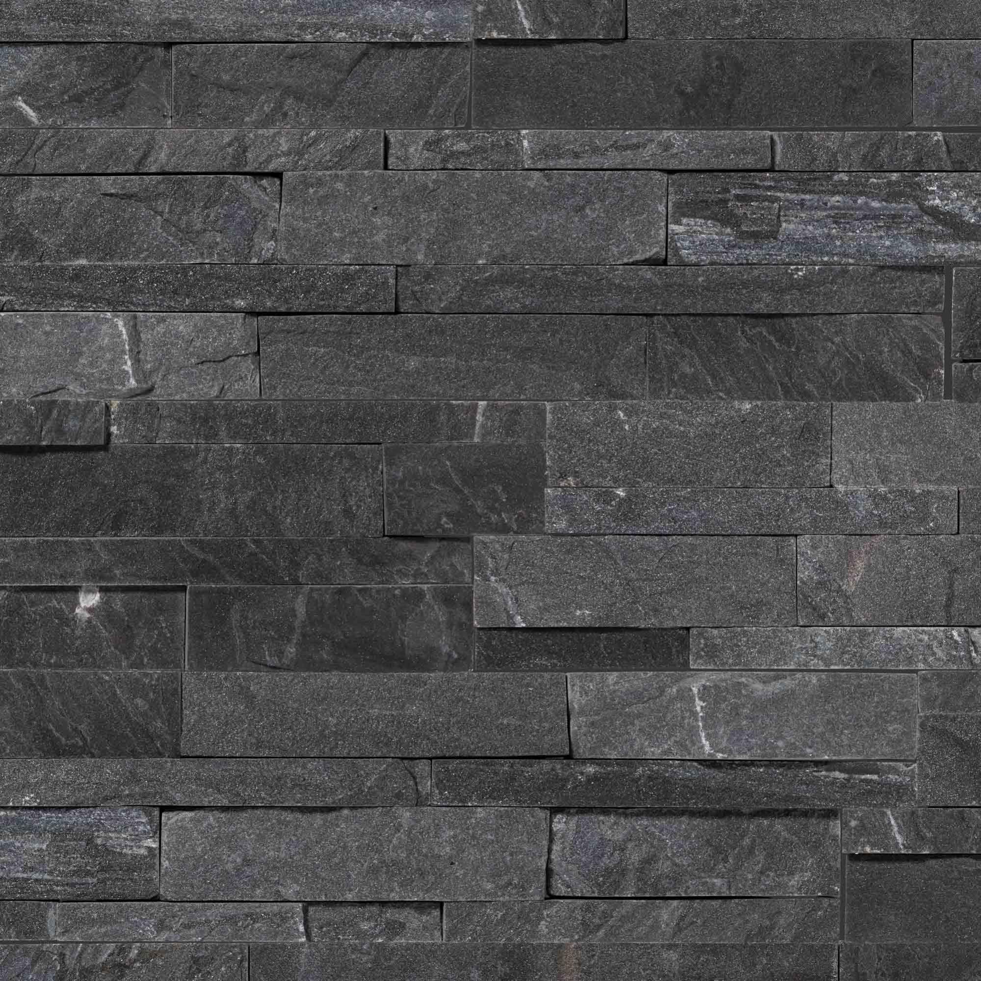 Plaquette de parement Premium pierre naturelle Titanium intérieur / extérieur - RO'MA Nature ...