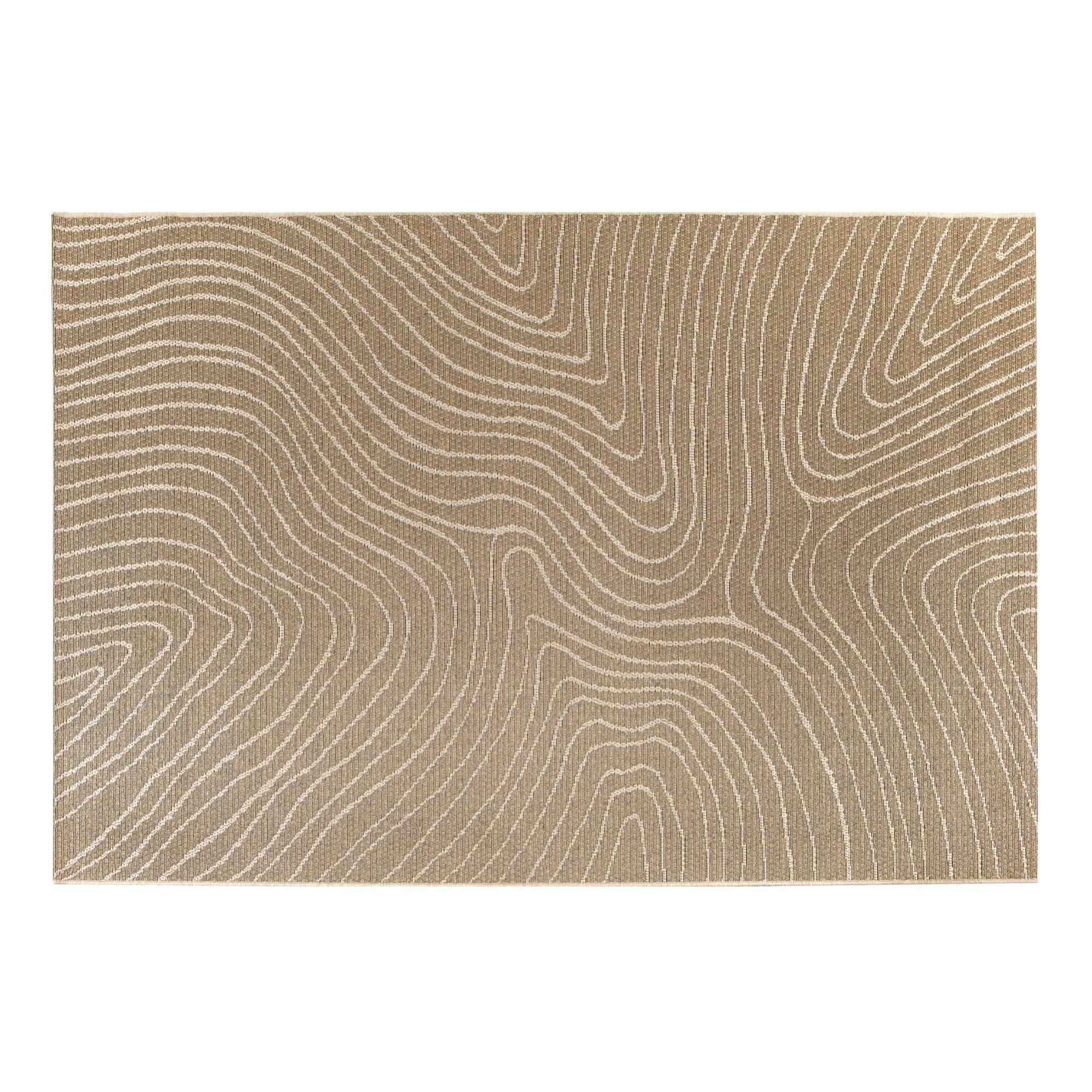 Tapis Alberta outdoor lin 120 x 170 cm Vivaraise | Leroy Merlin