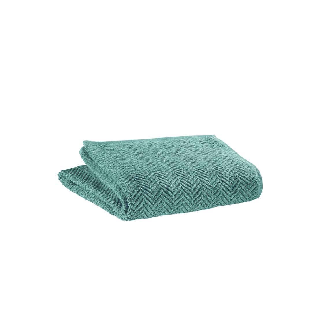 Serviette Invite Roberto vert de gris 30 x 50 cm Vivaraise | Leroy Merlin
