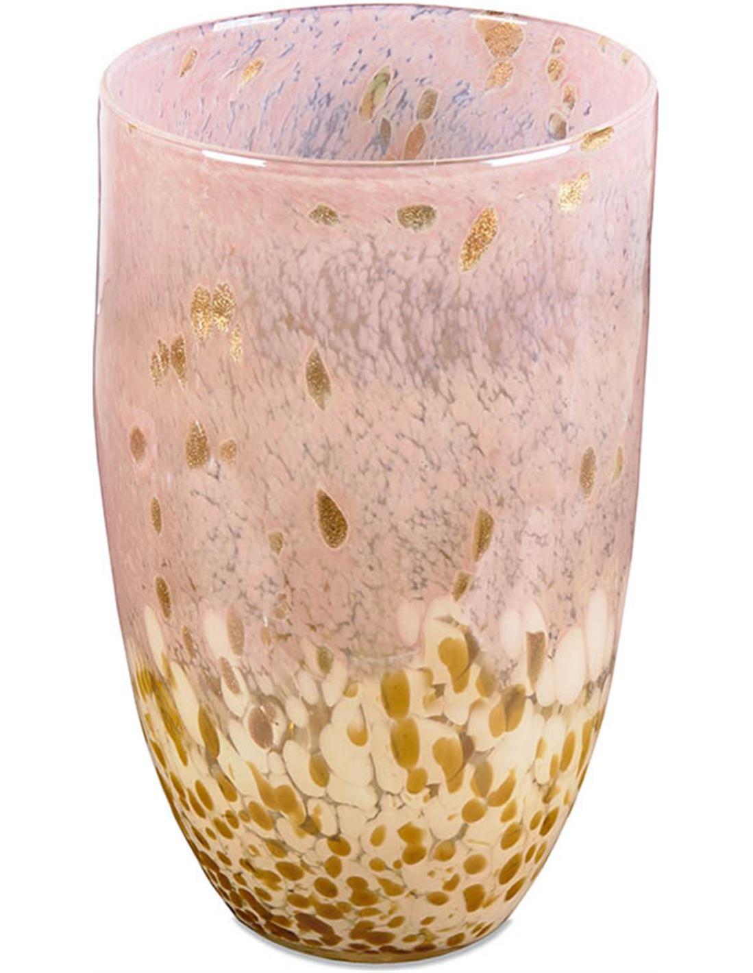 Jarron 29cm crista lrosa abierto mediterranean | Leroy Merlin