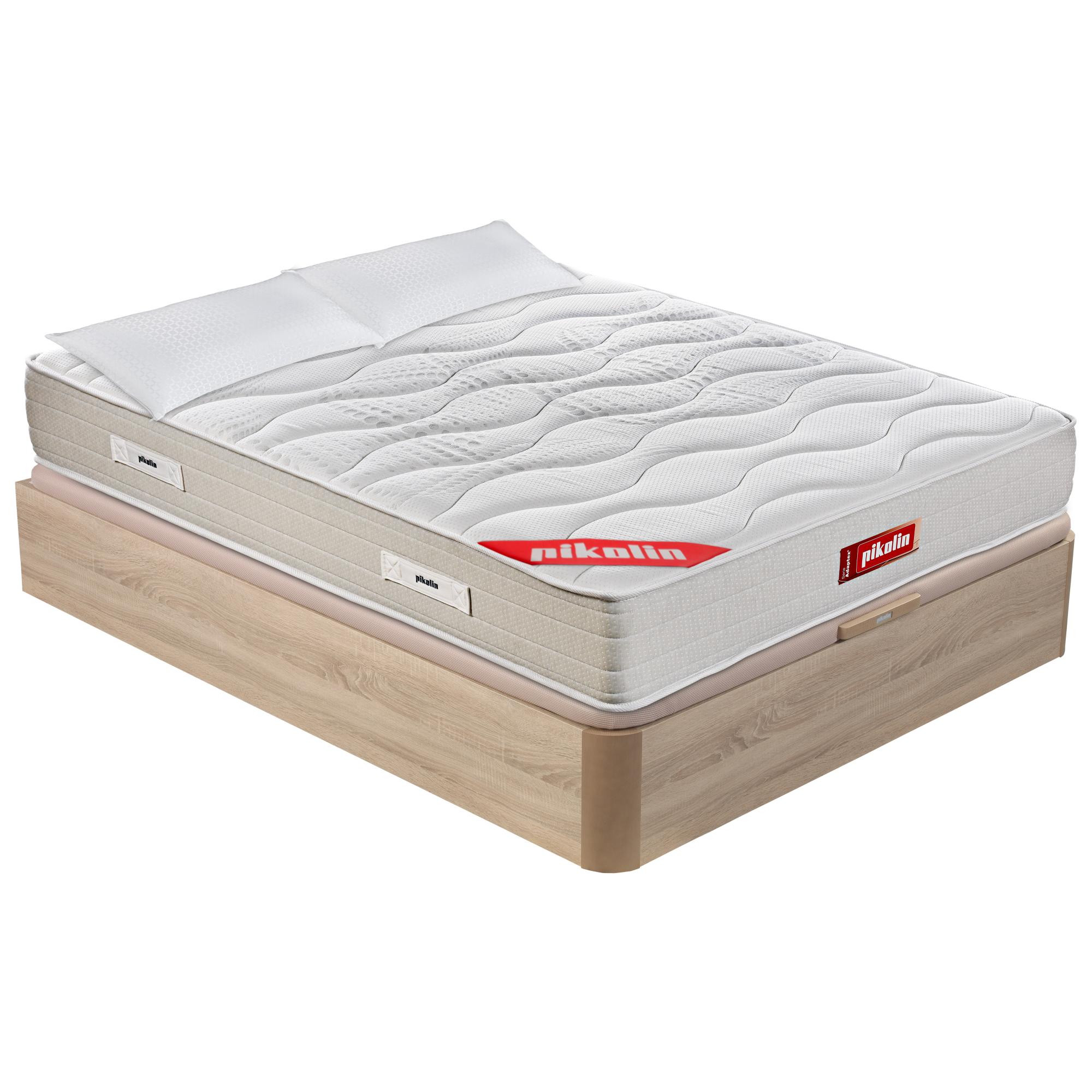 Pack PIKOLIN, colchón espuma HR Kore 26cm, canapé abatible natural y ...