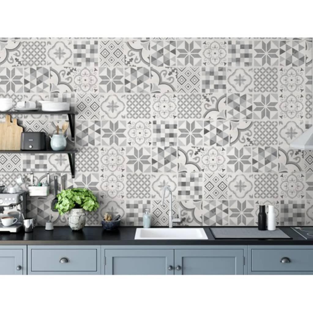 Grosfillex Pannelli Murali Accent 9 pz 15,4x120 cm Grigio Andaluso ...