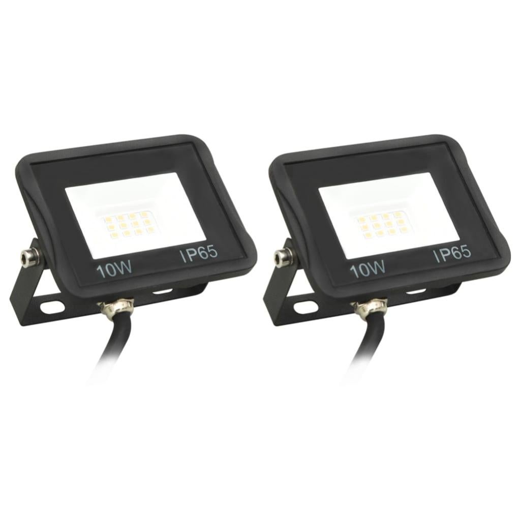 Maison Exclusive - Projecteurs à LED 2 pcs 10 W Blanc chaud | Leroy Merlin
