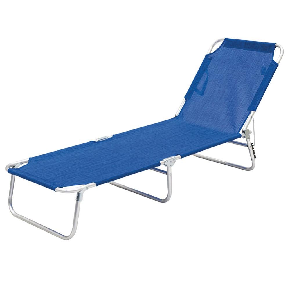 Lettino chiudibile da spiaggia in alluminio e textilene Viareggio ...