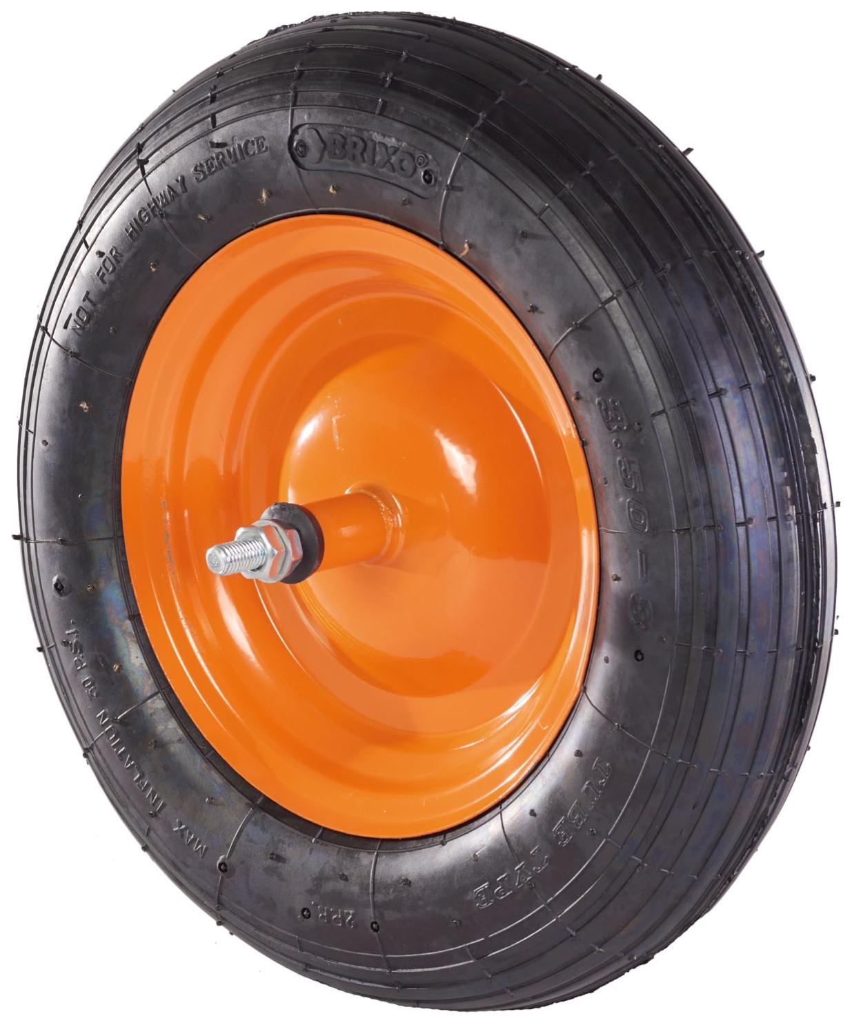 Ruota pneumatica per carriola 350x80 mozzo 150mm Brixo | Leroy Merlin