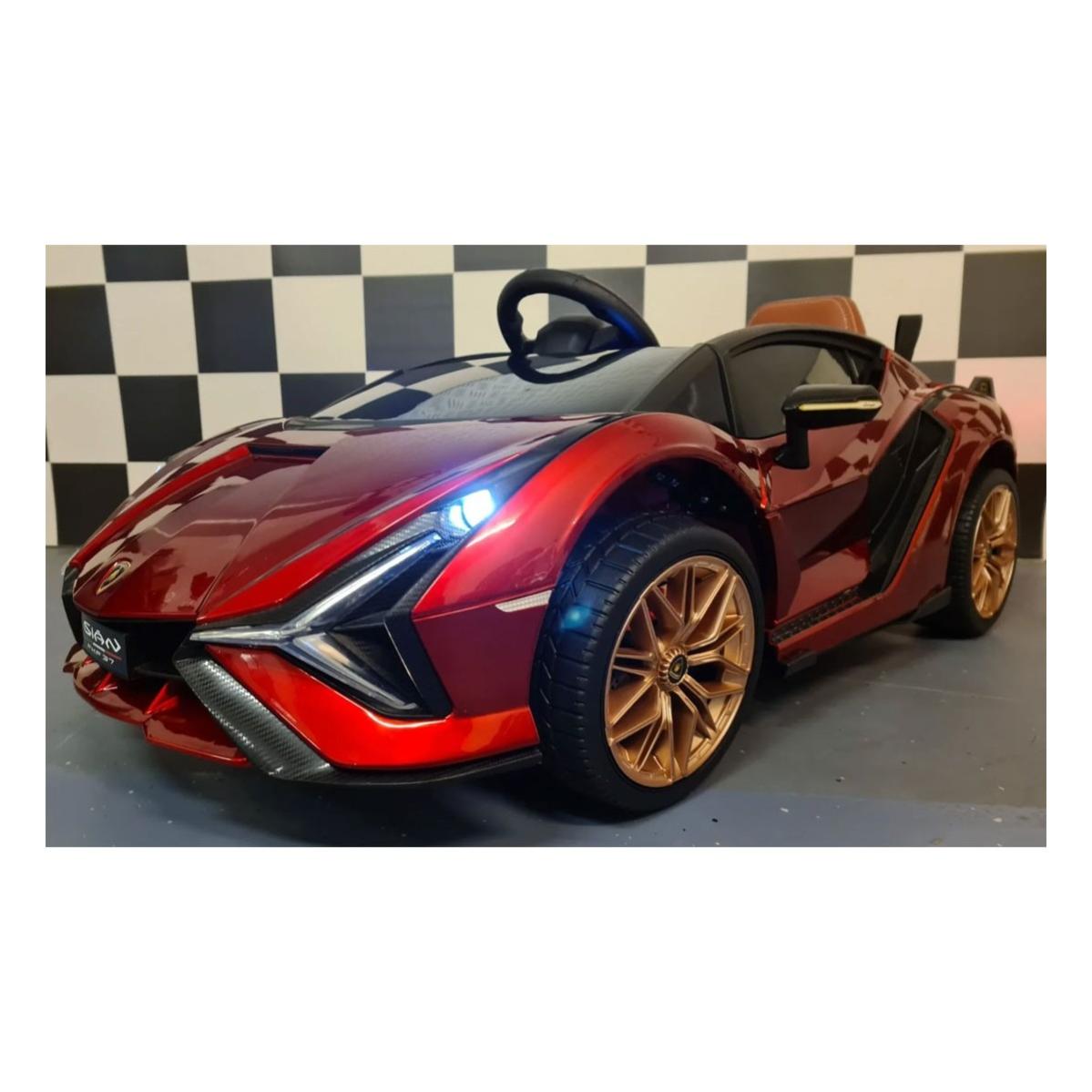Macchina Elettrica per Bambini a Batteria Lamborghini Sian Rossa Auto ...