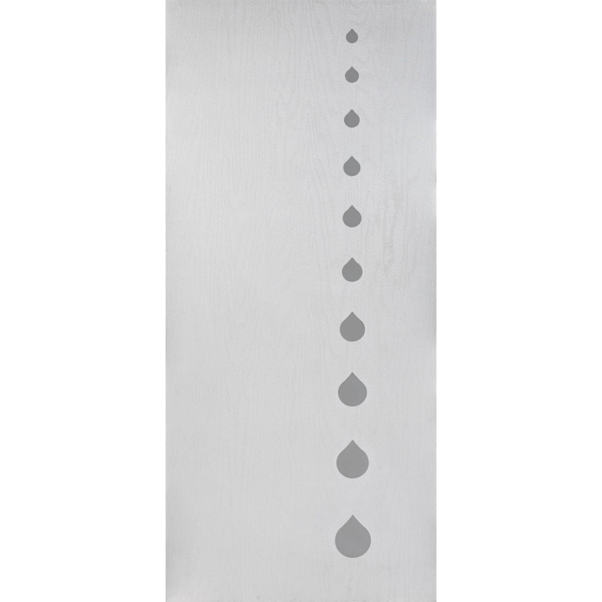 Pannello per Porta Blindata Bianco con Inserti a Goccia Grigio da ...