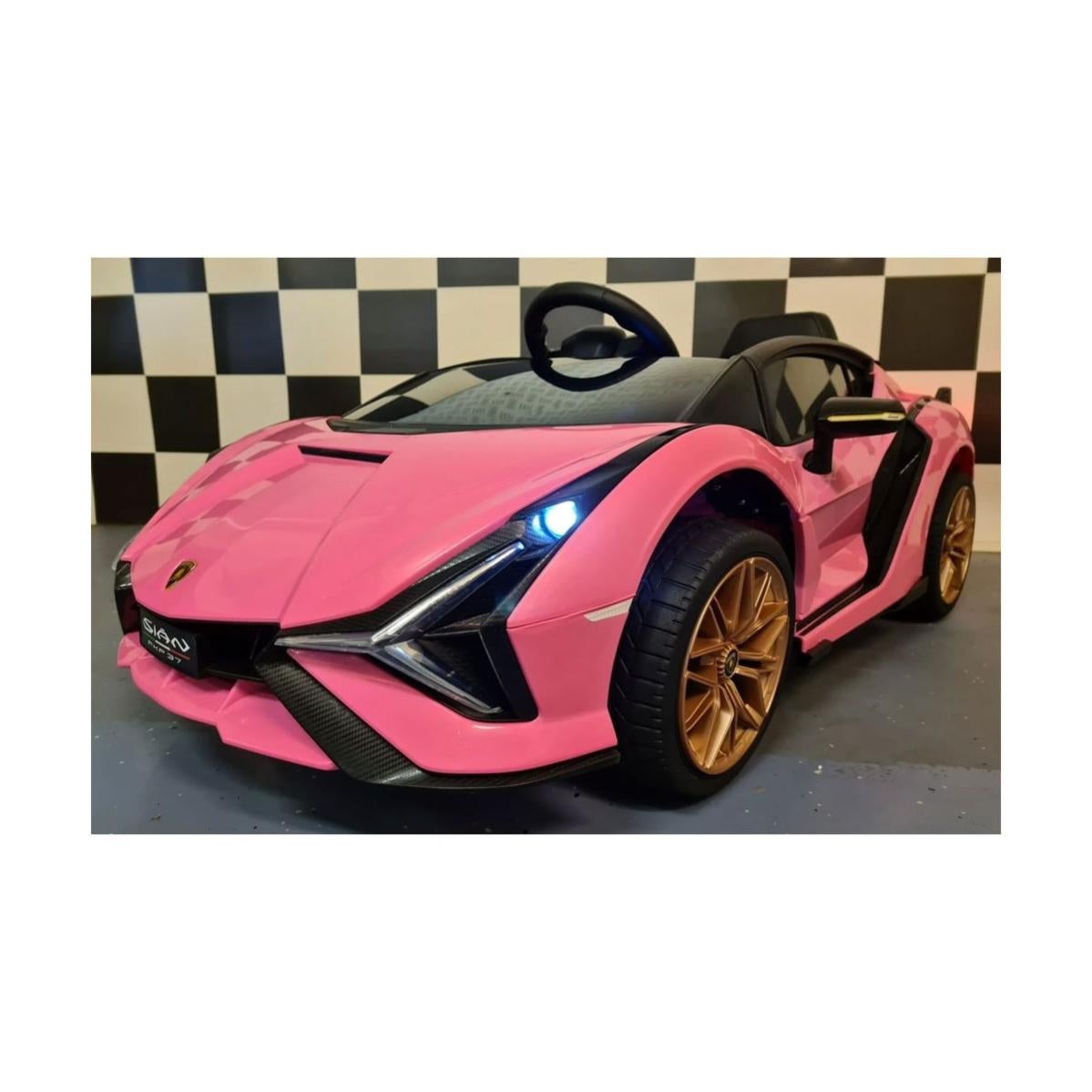 Lamborghini Sian Macchina Elettrica per Bambini a Batteria Luci Auto ...