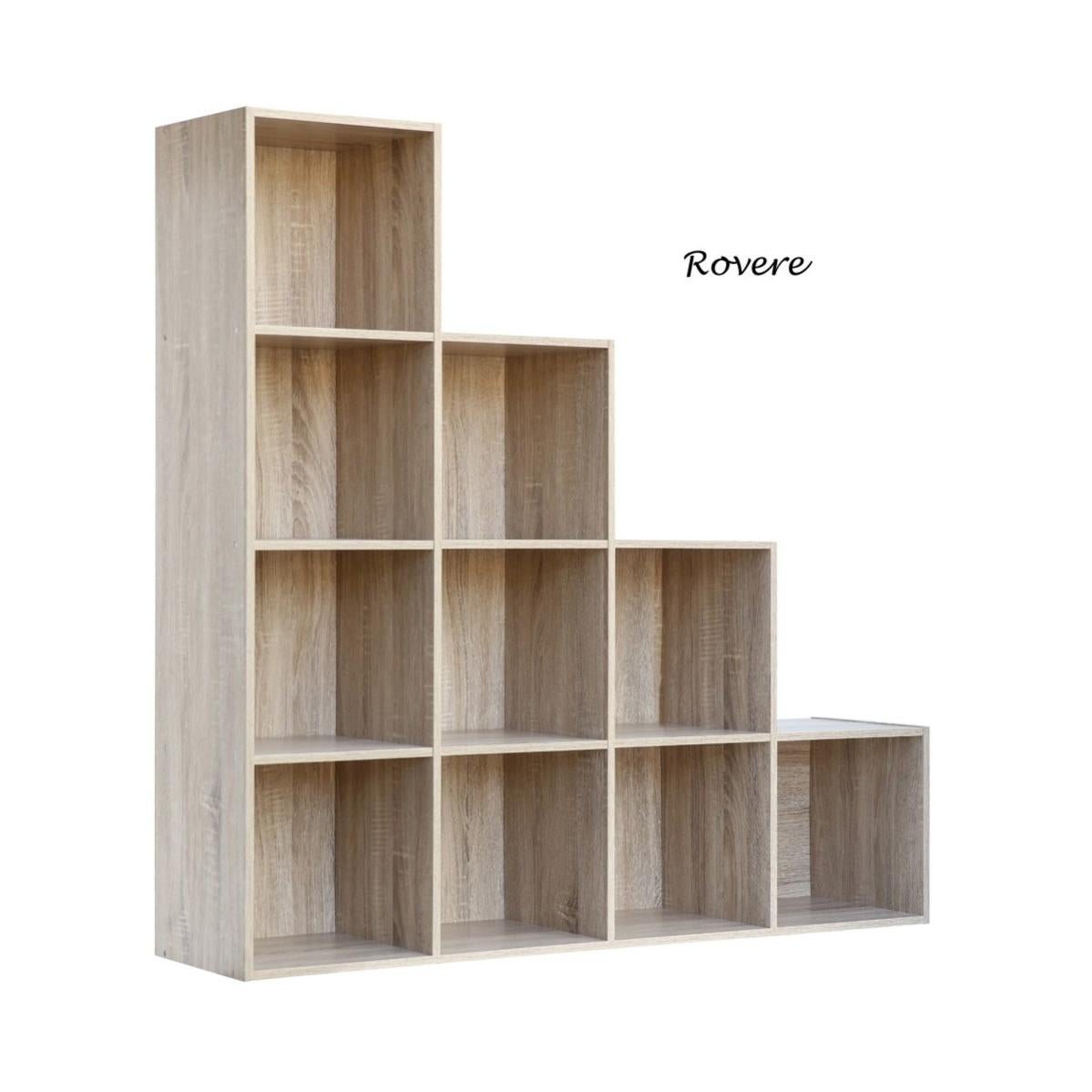 Kit Mobile Libreria a Cubi Scala Rovere Moderna Cameretta Salotto ...