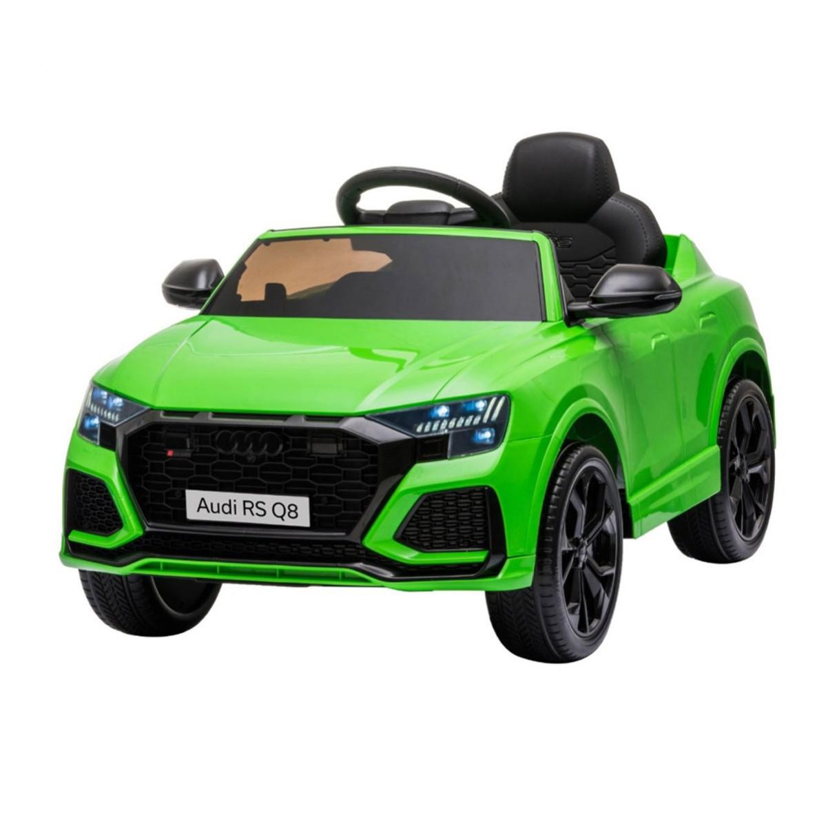 Macchina Elettrica Bambini Audi Q8 RS a Batteria Verde Telecomando ...