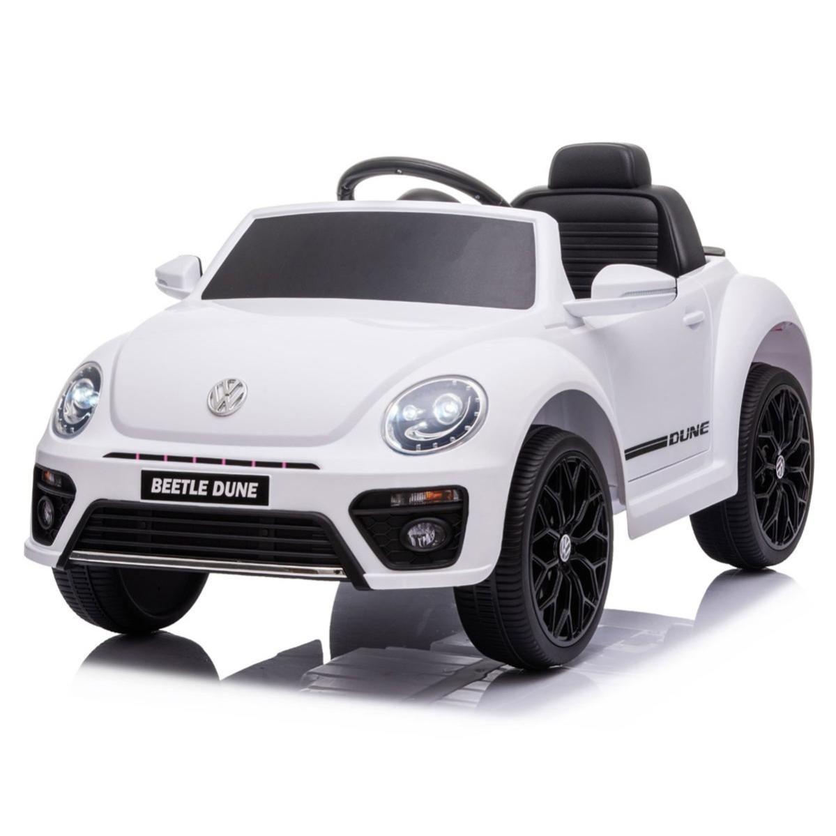 Volkswagen Beetle Bianco Auto Macchina Elettrica Bambini 12 V | Leroy ...