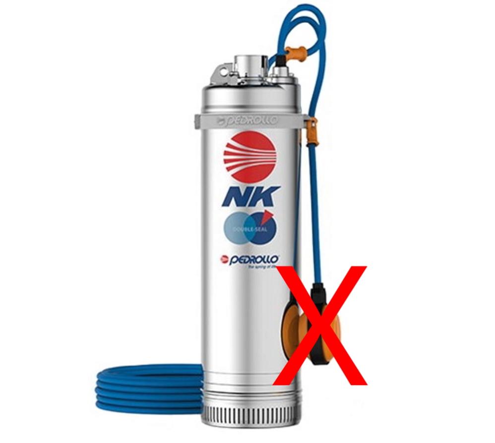 Elettropompa Sommersa Multigirante NK 4/4m 0,75kW 1Hp 230V con Cavo 20m Pedrollo MONOFASE ...