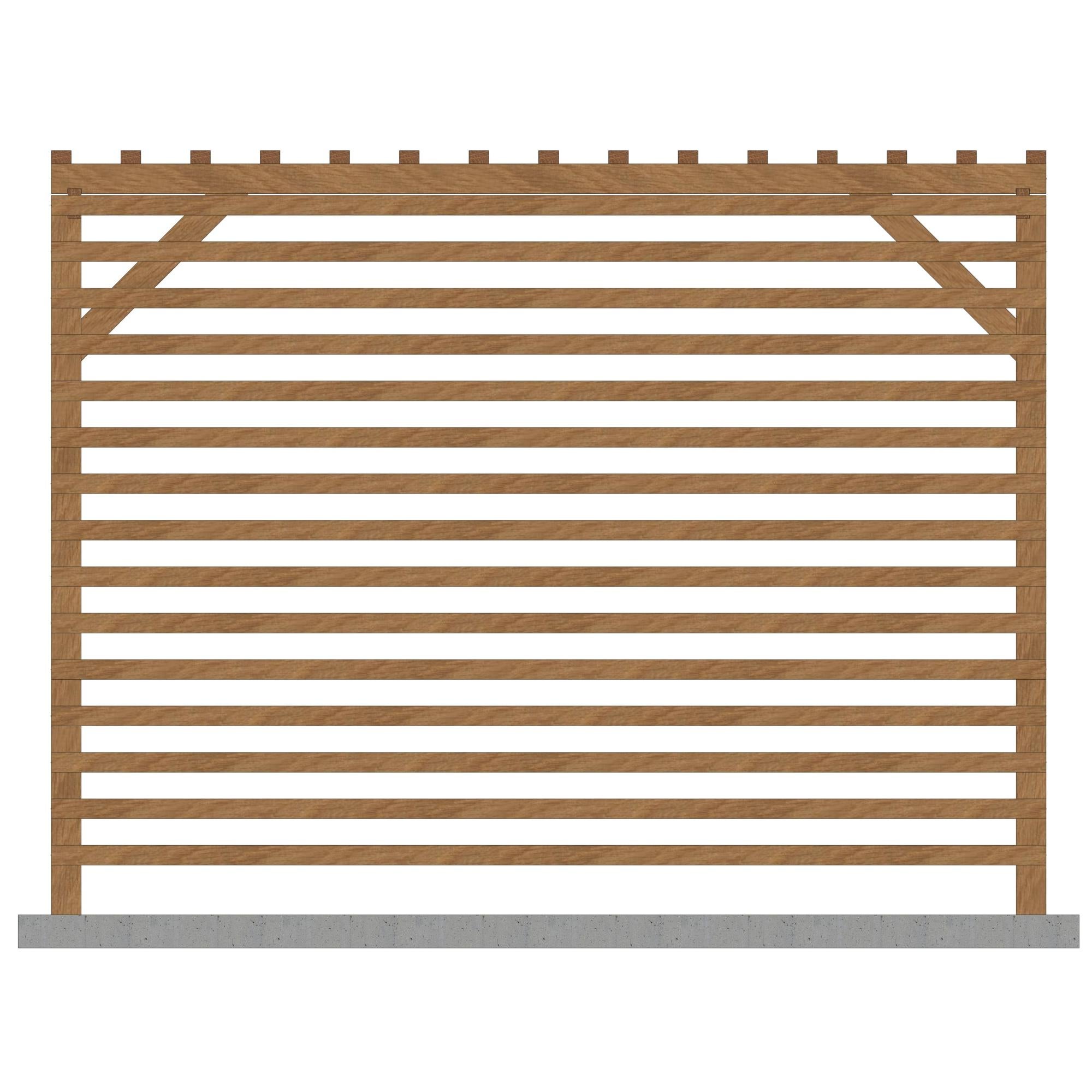 Pergola en bois massif 6x3, classe 3, durable, toiture brise soleil et ...