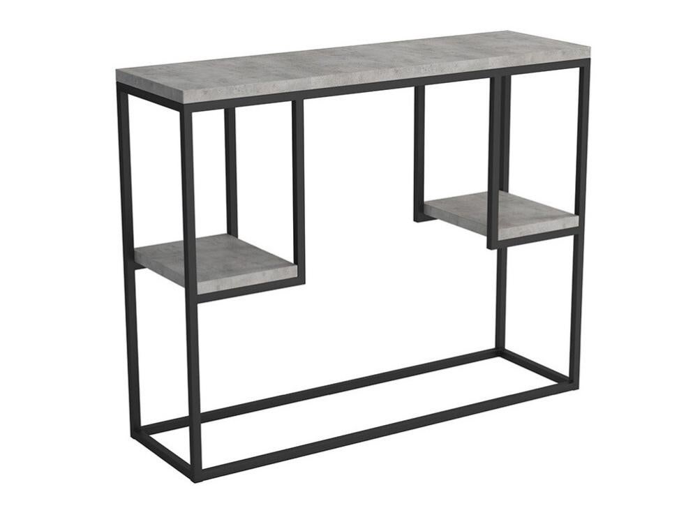 Consolle Indiana A116, Nero, Calcestruzzo, 80x100x30cm | Leroy Merlin
