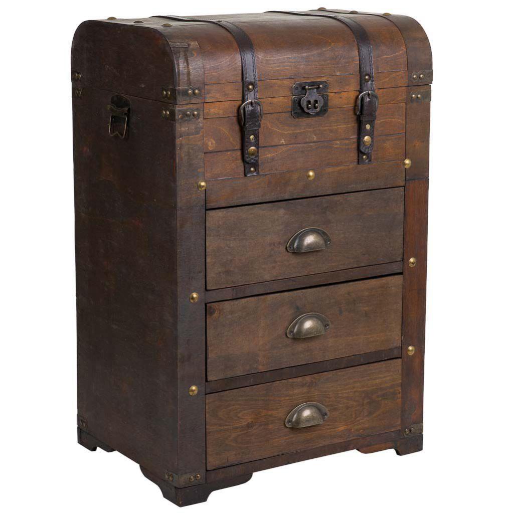 Baúl de madera con 3 cajones | Leroy Merlin
