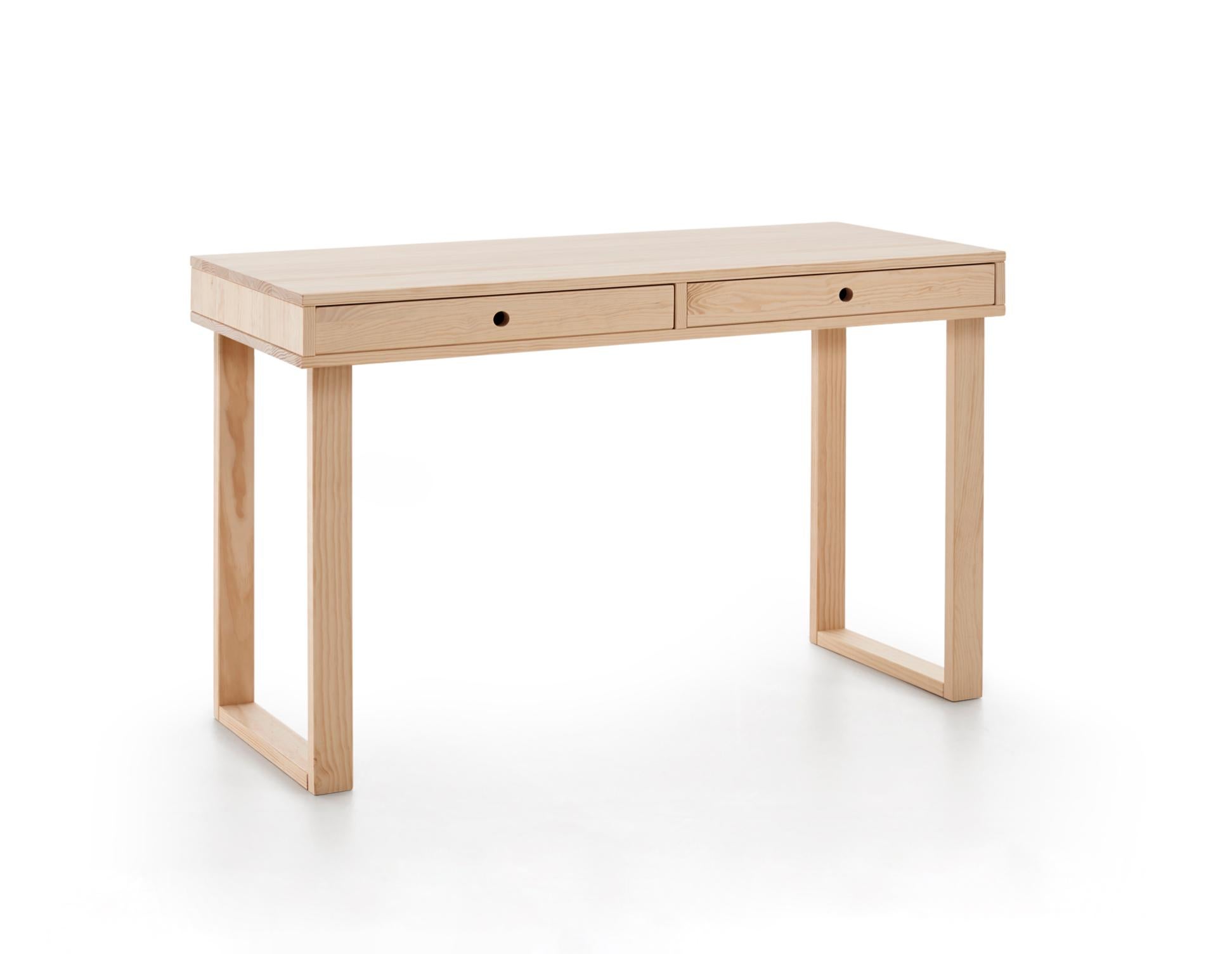 Eros | Escritorio Oficina | Escritorio despacho Madera Maciza Natural ...
