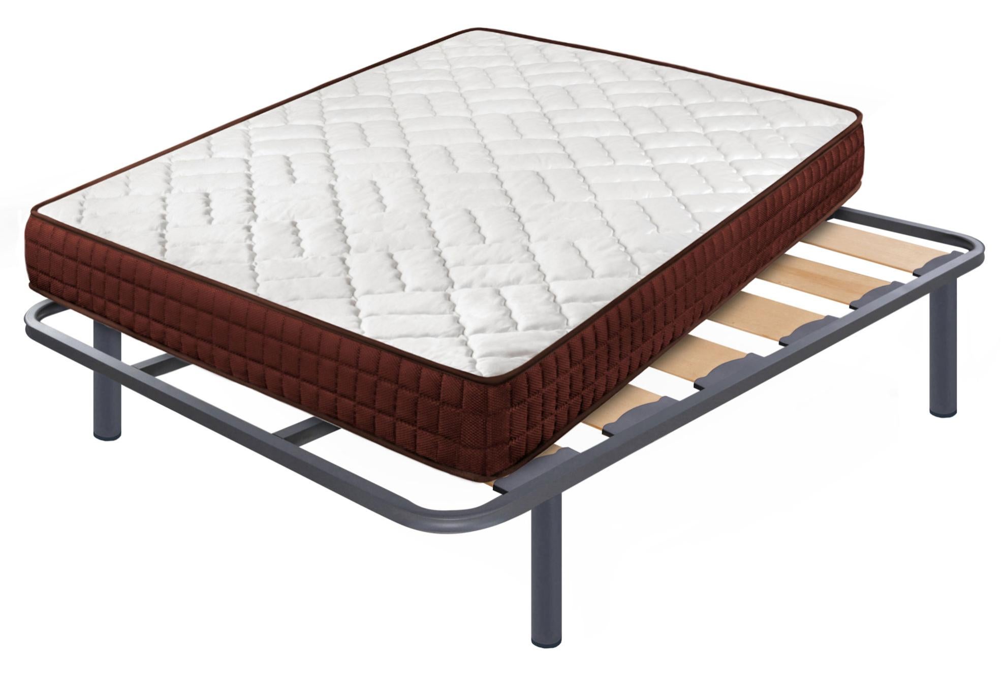 Colchón Viscosoft Ergos 15 + Somier Zeus con 4 Patas de 25 cm | Medidas ...